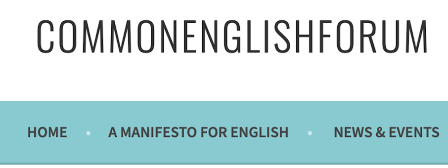 Common English Forum: A Manifesto for English | English & Media Centre
